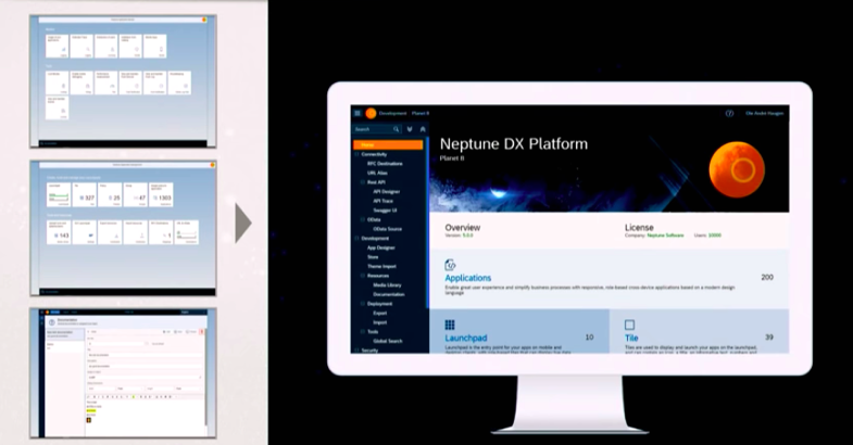 Neptune DX PLatform présentée lors du Neptune Software Summit